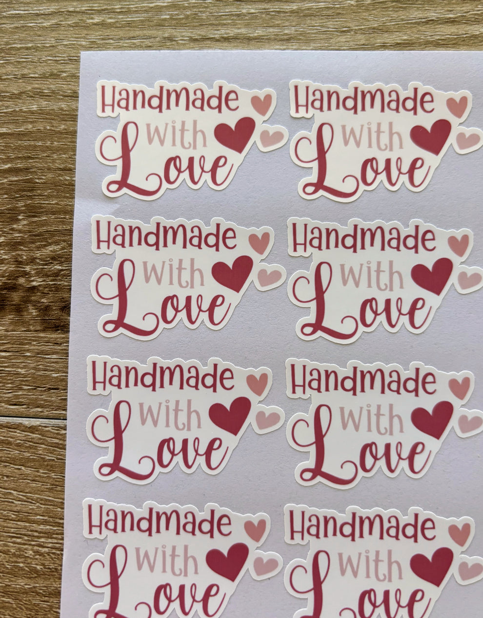 Handmade with Love - Packaging Stickers - 10 stickers – Made with Monday