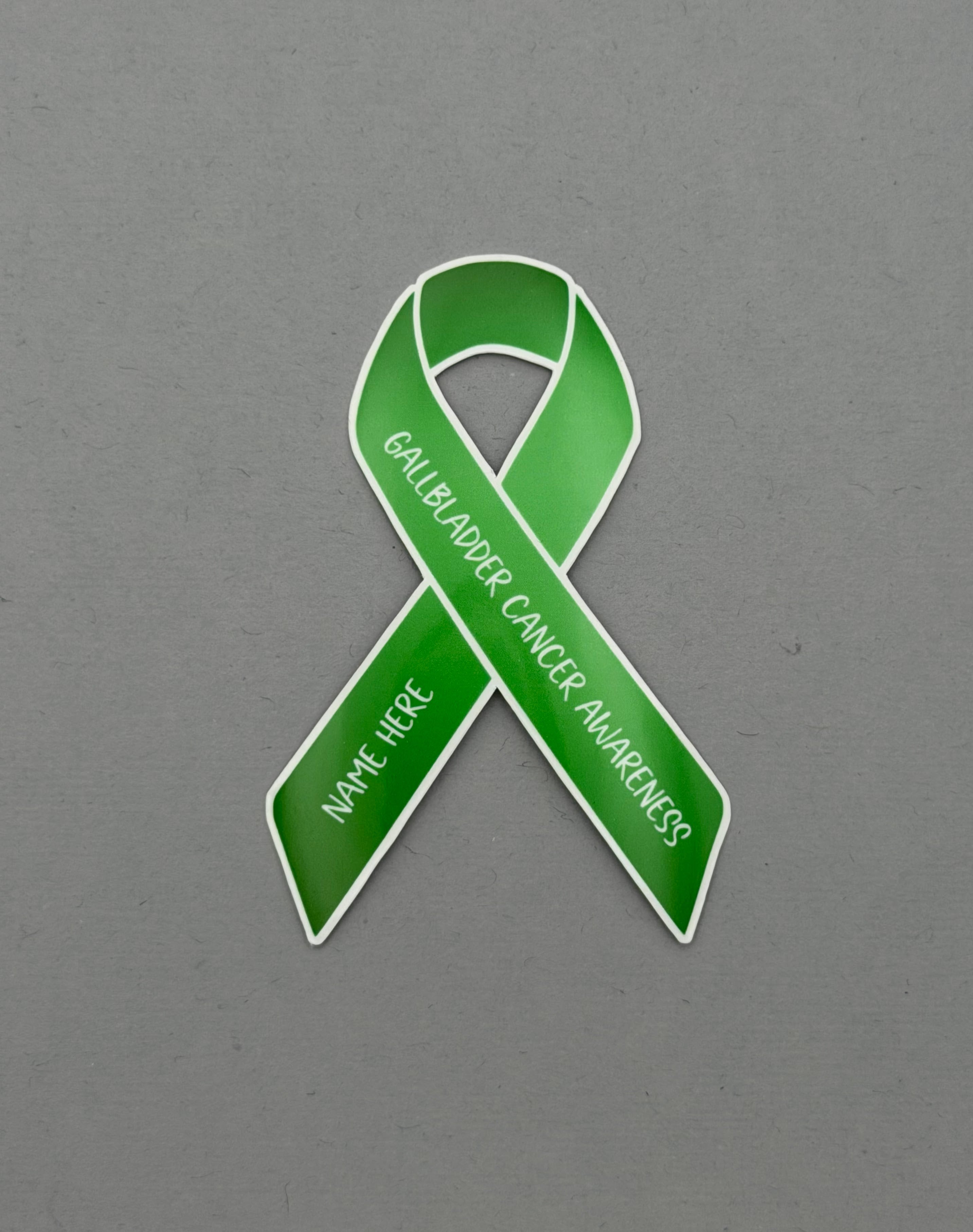 Gallbladder Cancer Awareness Custom Ribbon Sticker – Made with Monday