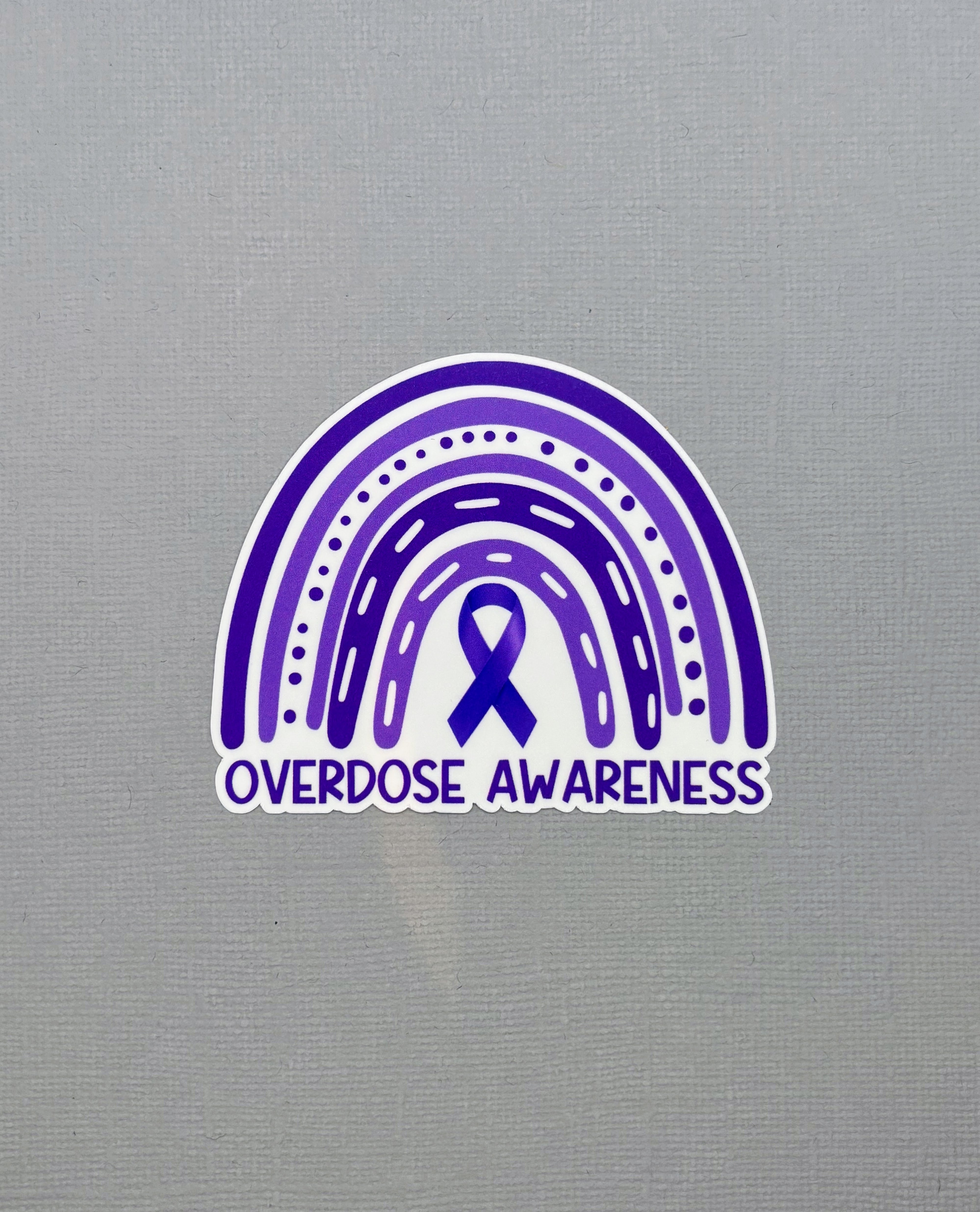 Overdose Awareness Rainbow Sticker – Made with Monday