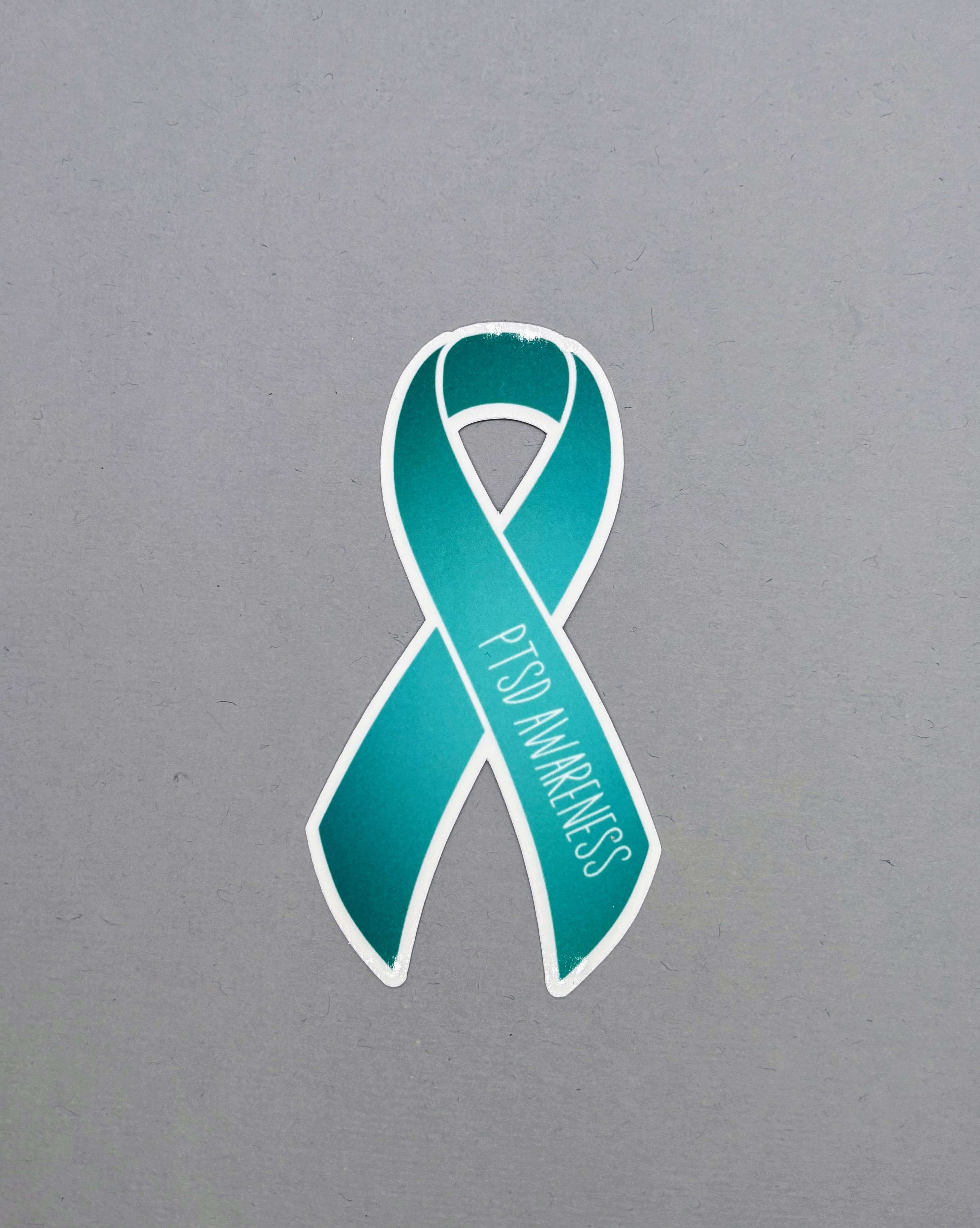 PTSD Awareness Ribbon Sticker – Made with Monday
