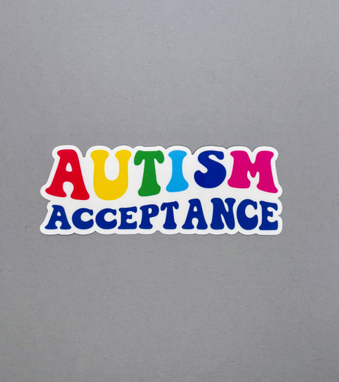 Autism Acceptance Sticker – Made with Monday