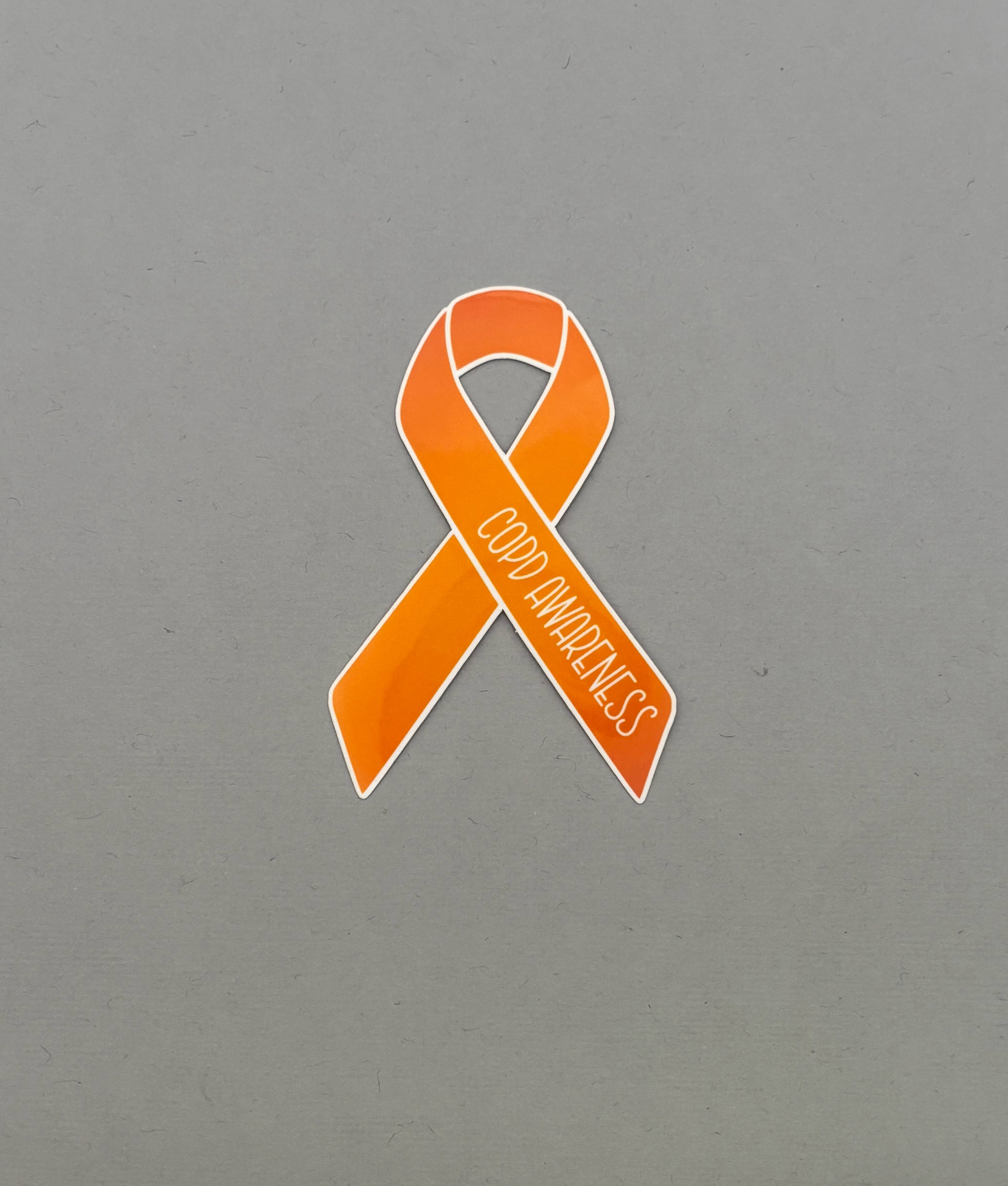 COPD Awareness Ribbon Sticker – Made with Monday
