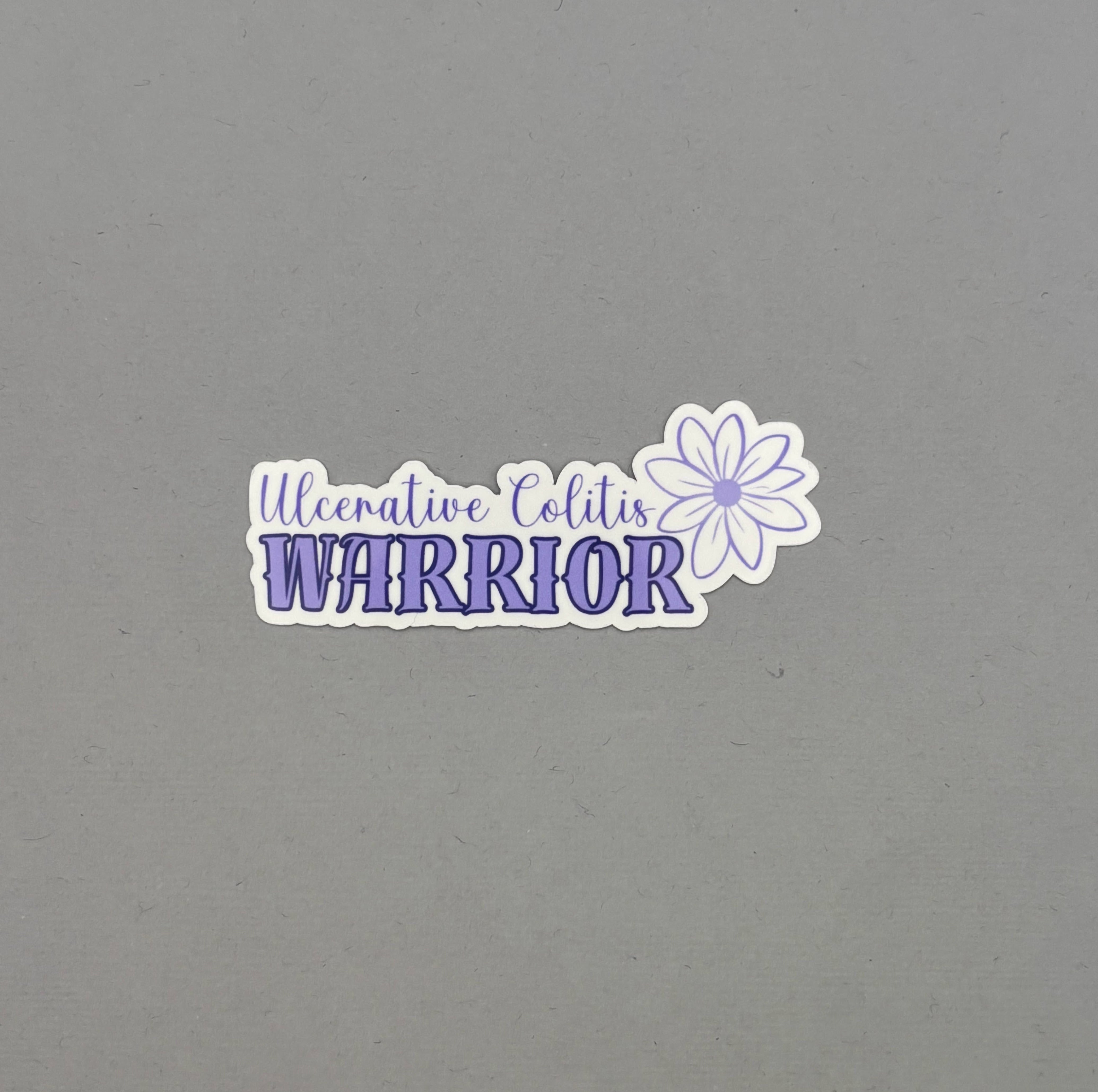 Ulcerative Colitis Warrior Flower Sticker – Made with Monday