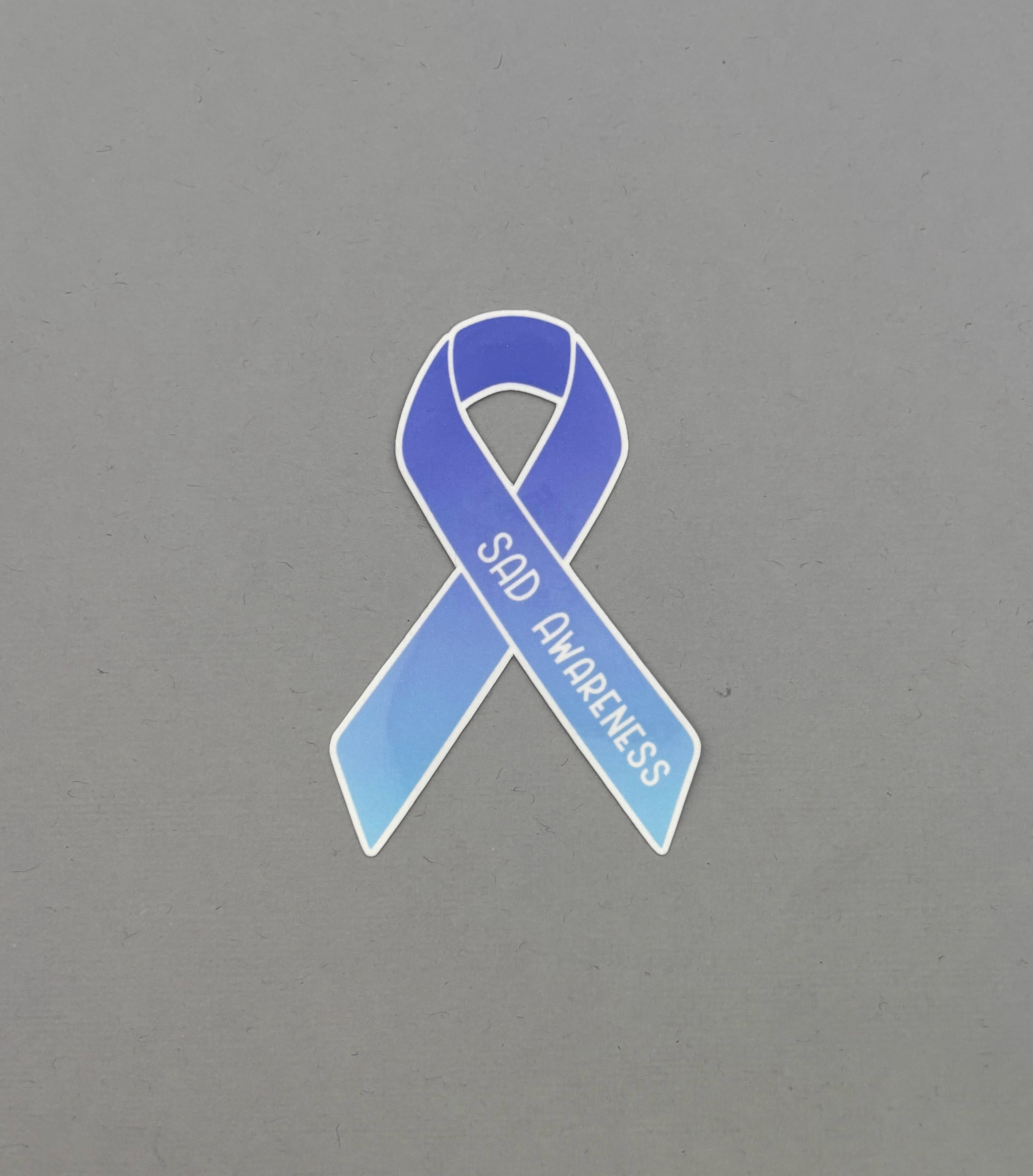 SAD Awareness Ribbon Sticker – Made with Monday
