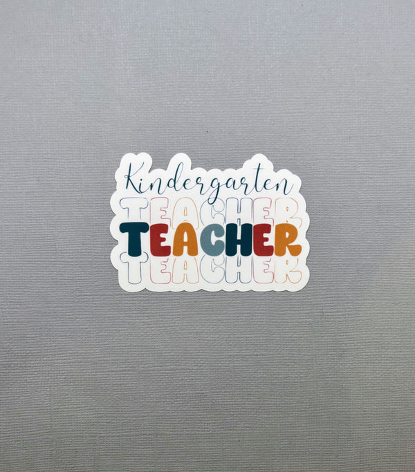 Kindergarten Teacher Sticker – Made with Monday